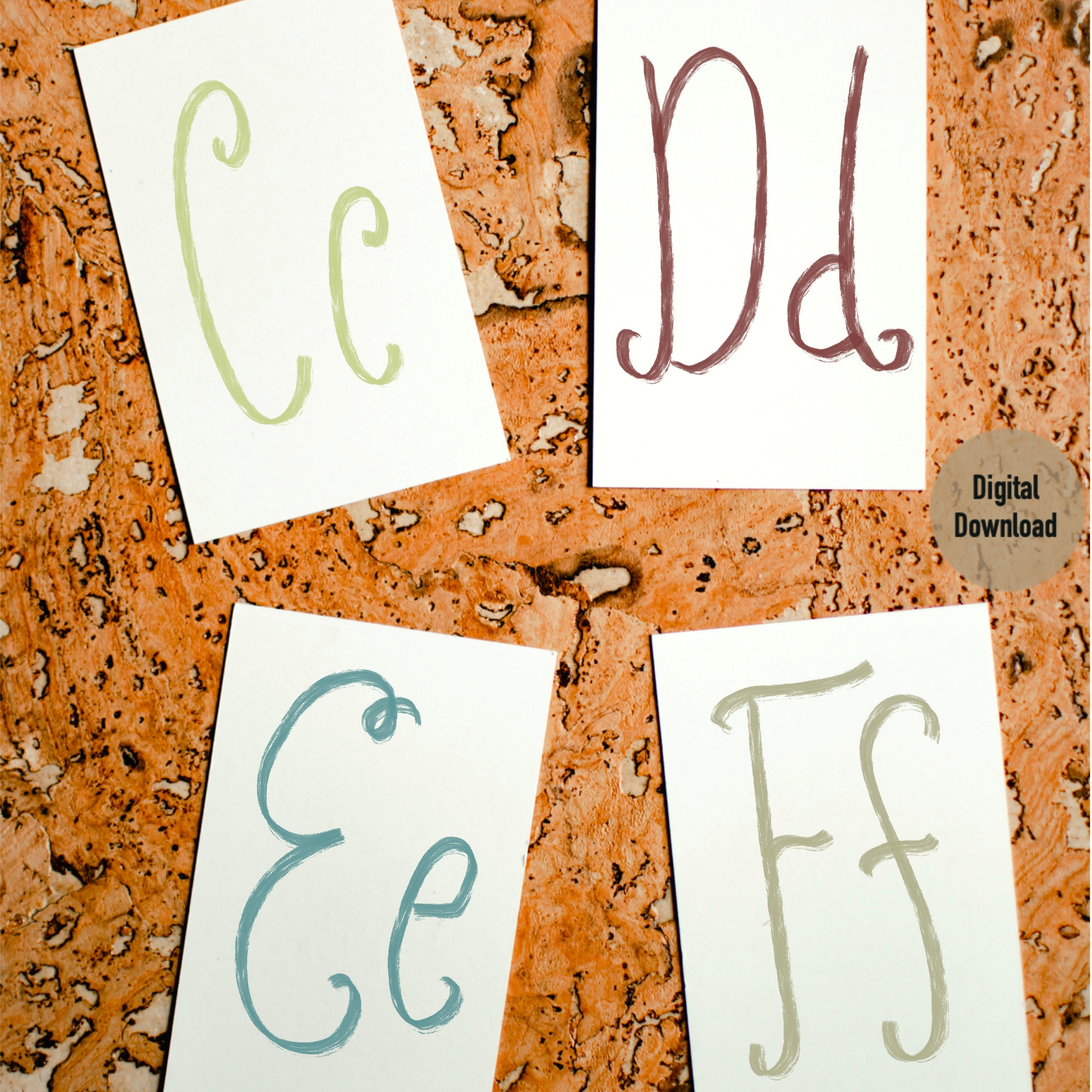 Printable Alphabet Flashcards. Early Literacy for Homeschool ...