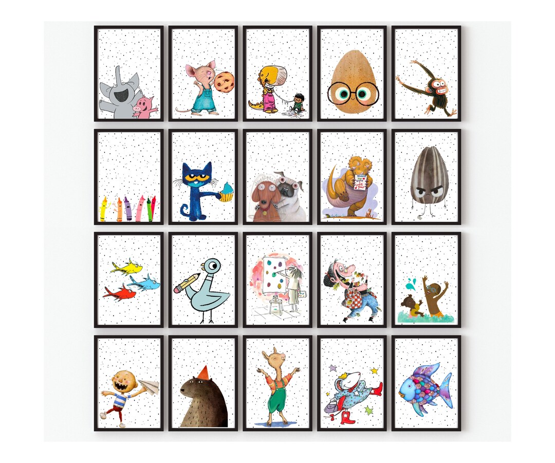 Book Character Posters, Classroom Decor, Printable Classroom Decor ...