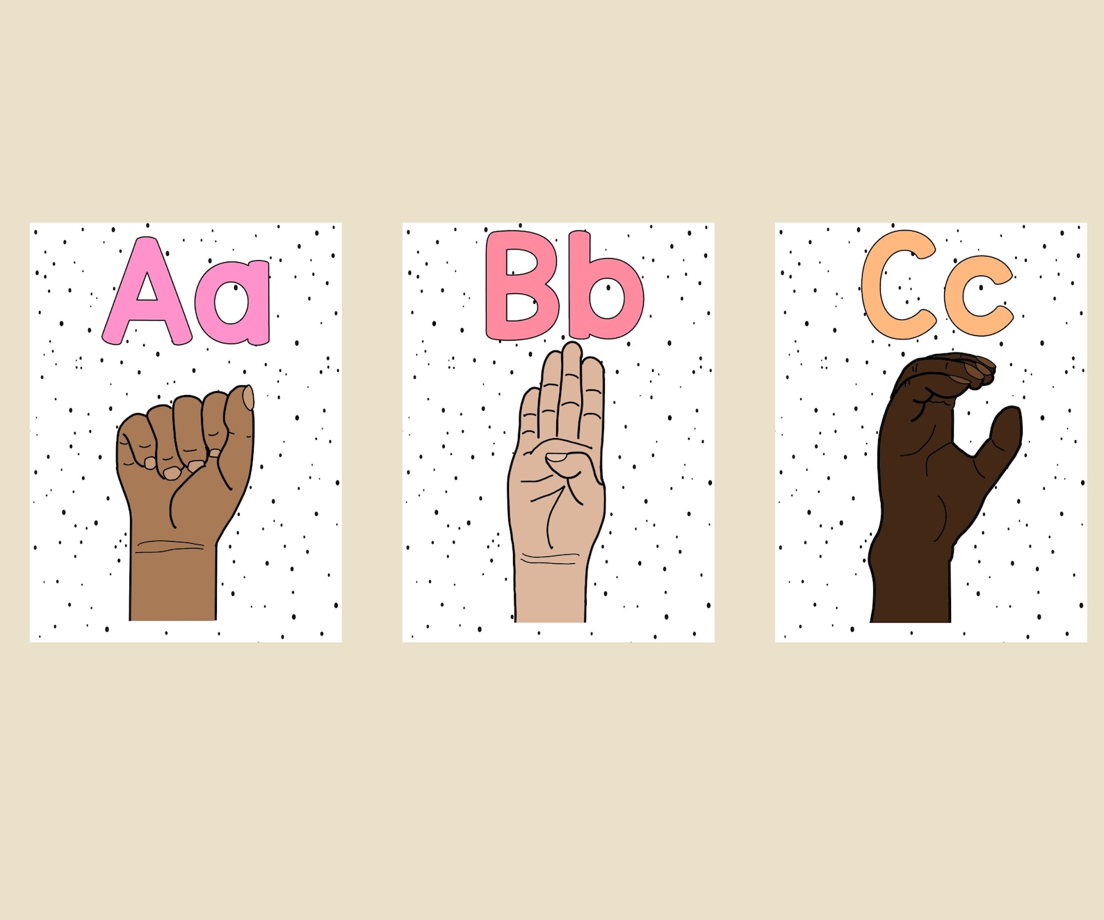 Printable Classroom Decor, ASL Alphabet Posters, Printable Classroom ...