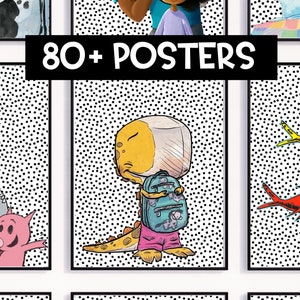 Character Posters, Book Character Posters, Classroom Decor, Classroom ...