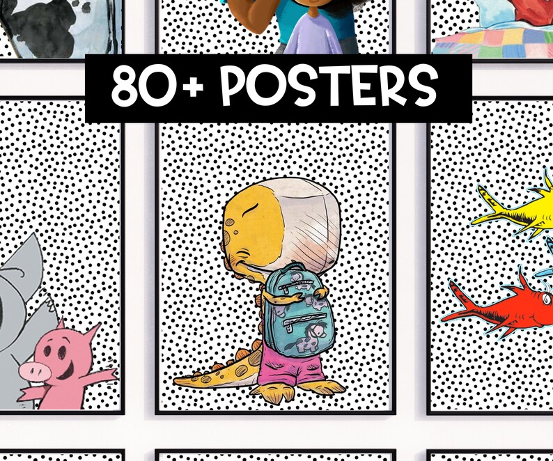 Character Posters, Book Character Posters, Classroom Decor, Classroom ...