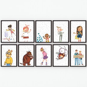 Book Character Posters, Classroom Decor, Printable Classroom Decor ...