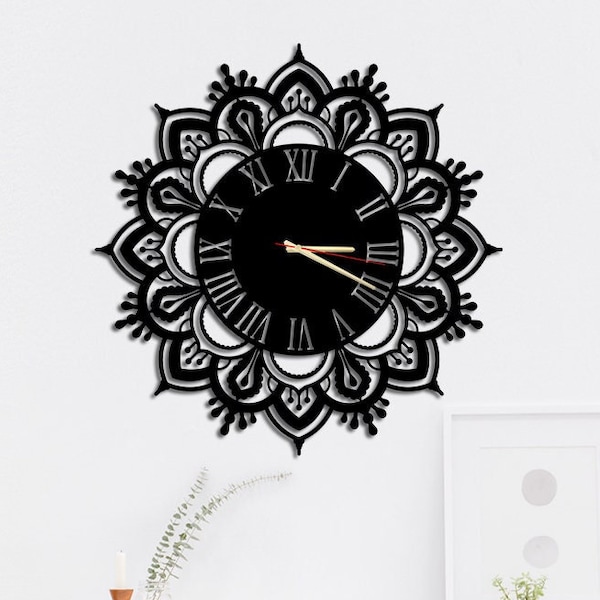 Mandala Clock - Etsy