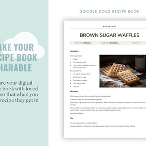Editable Recipe Book Template: Family Cookbook (google Docs, Canva) - Etsy