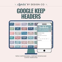 Google Keep Header Banner: Sticker Book (with Customization) | Instant ...