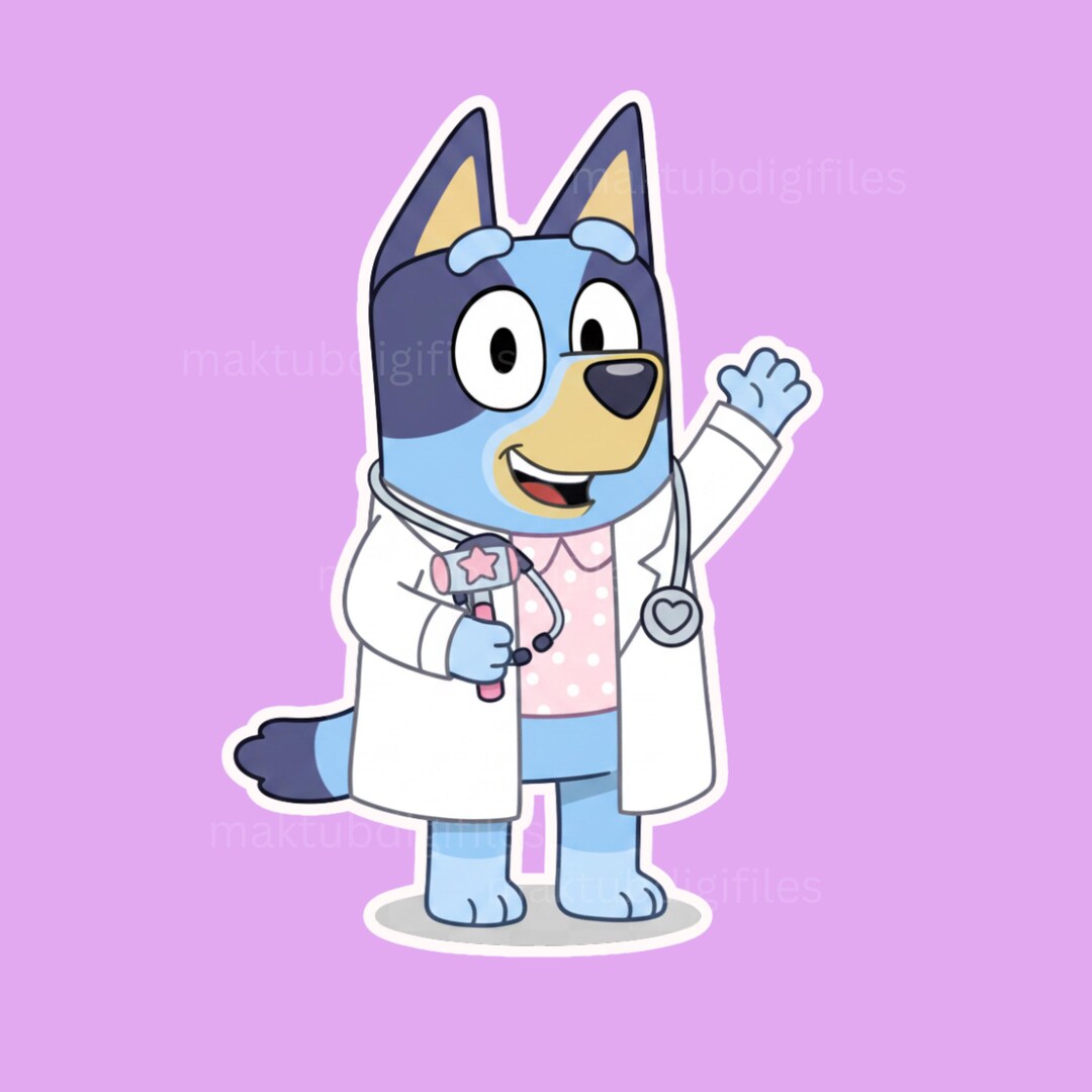 Bluey Girl Doctor PNG | Kids Doctor Clipart | Medical Theme Printable ...