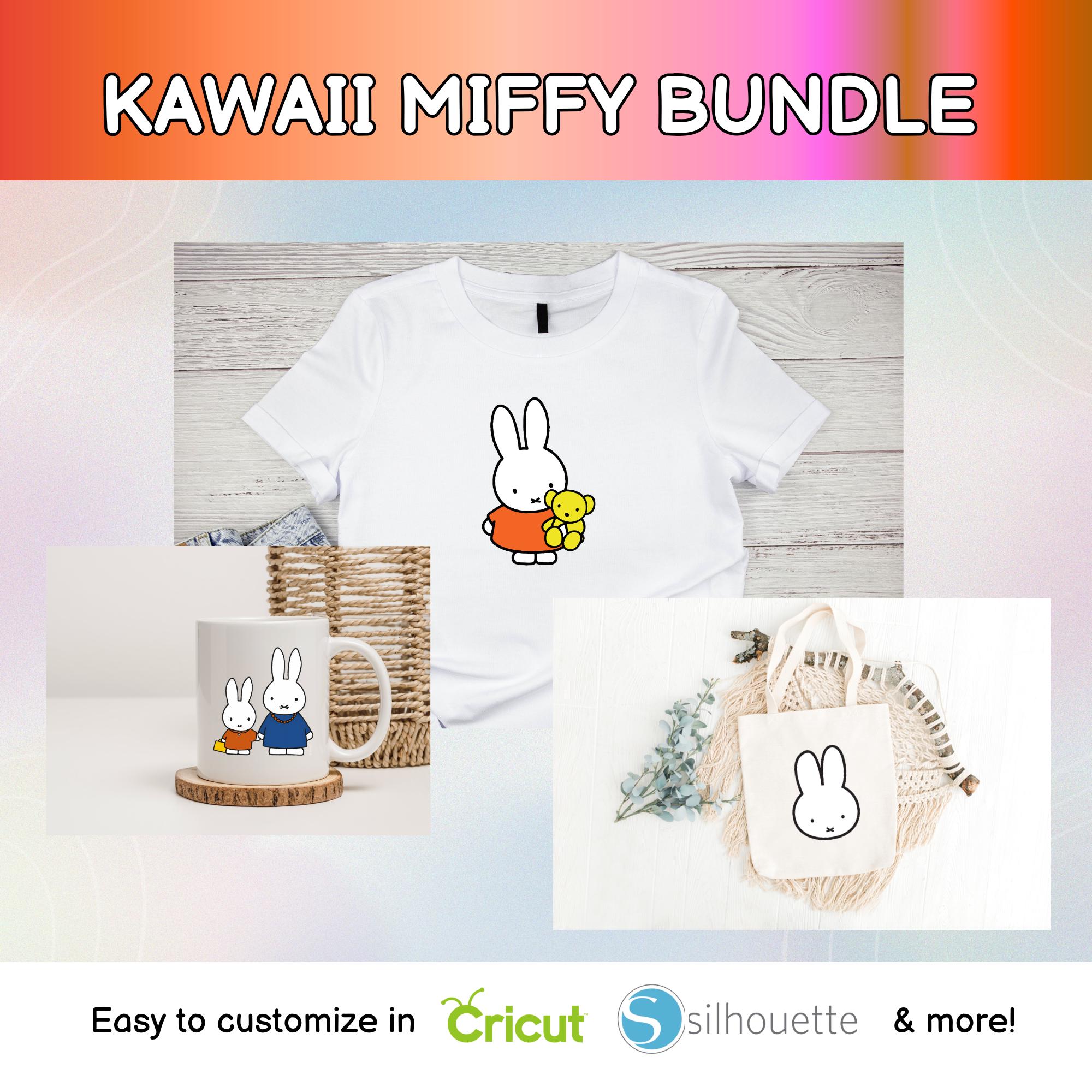 Kawaii Miffy SVG Bundle – Cute Bunny Clipart for Cricut, Silhouette ...