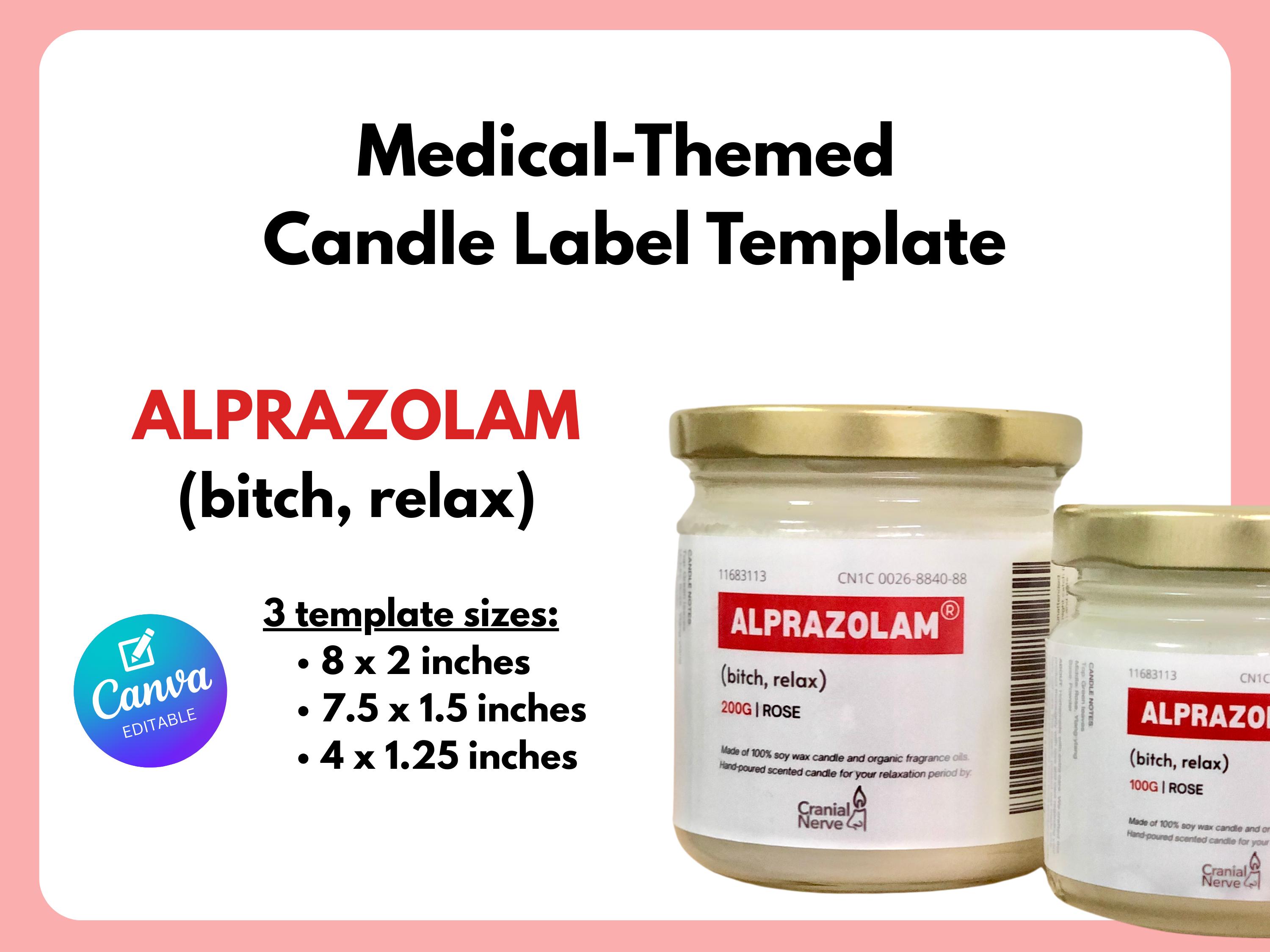 Custom Printable Medical Candle Labels for Doctors, Nurses & Healthcare ...