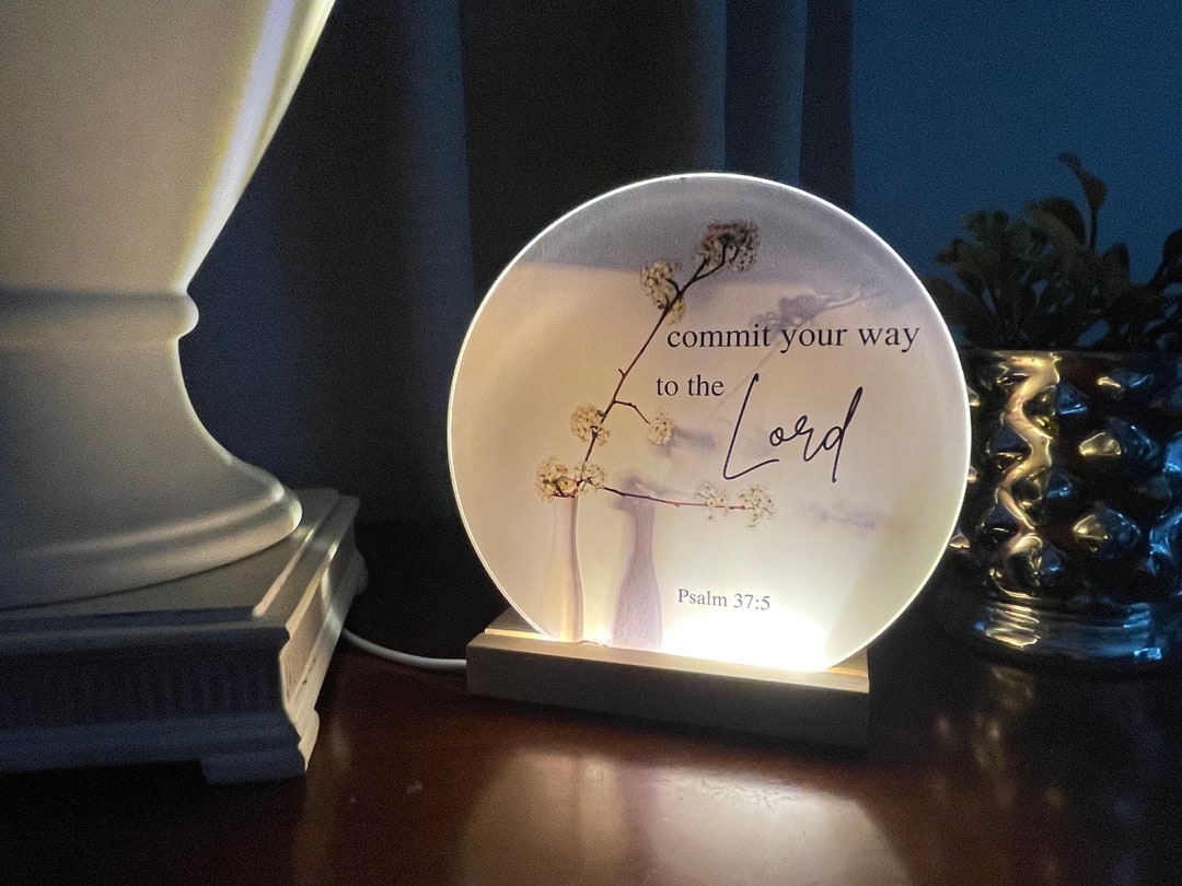 Bible Verse LED Light Custom Bible Verse Night Light LED Christian ...