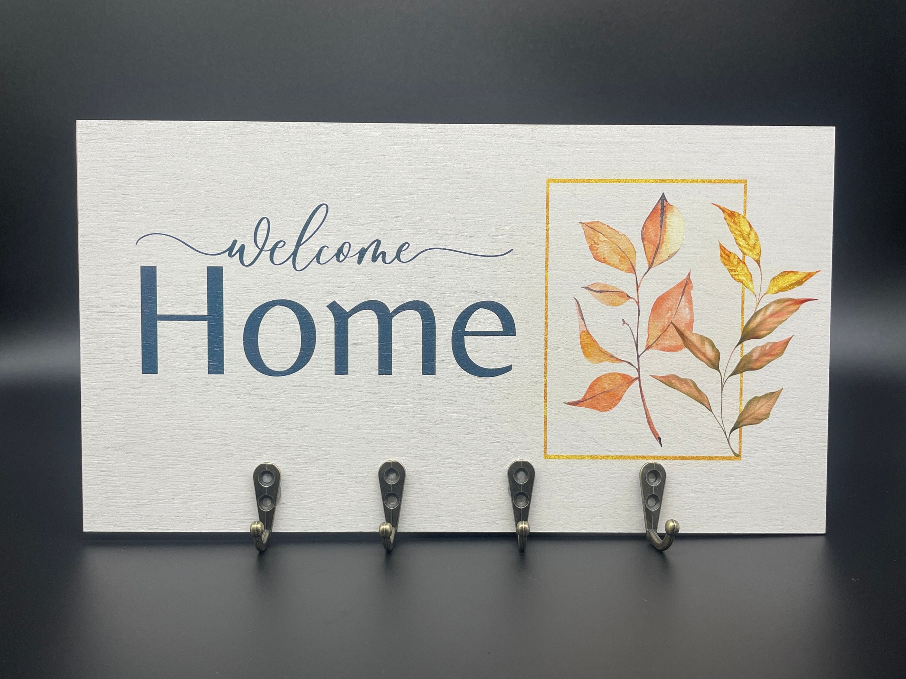 Welcome Home Key Holder Fall Welcome Home Key Holder UV - Etsy