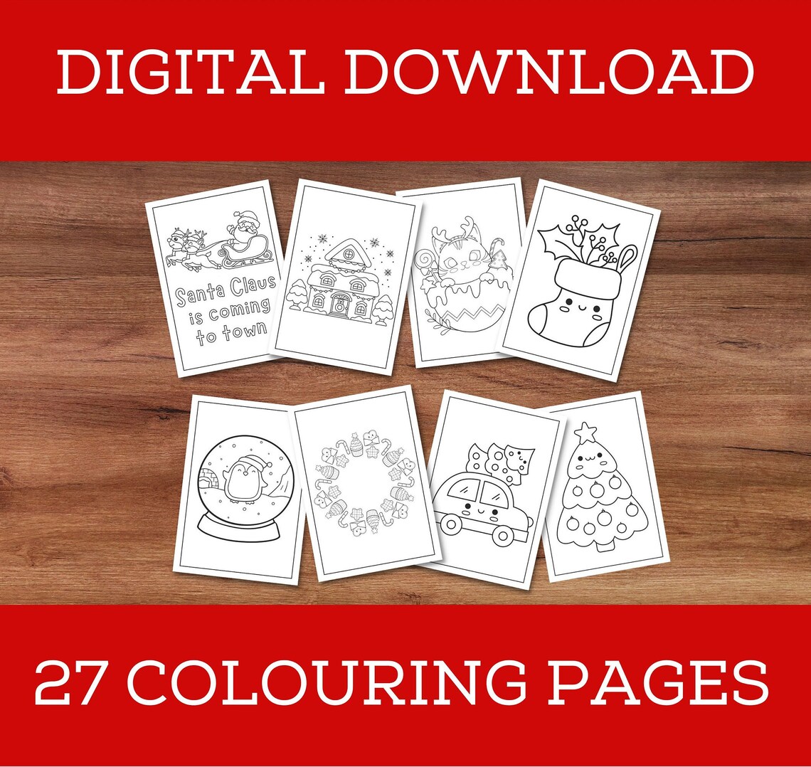 27 Printable Christmas Colouring Pages - 27 Cute Christmas Colouring ...