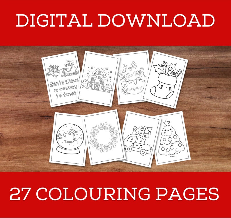 27 Printable Christmas Colouring Pages - 27 Cute Christmas Colouring ...
