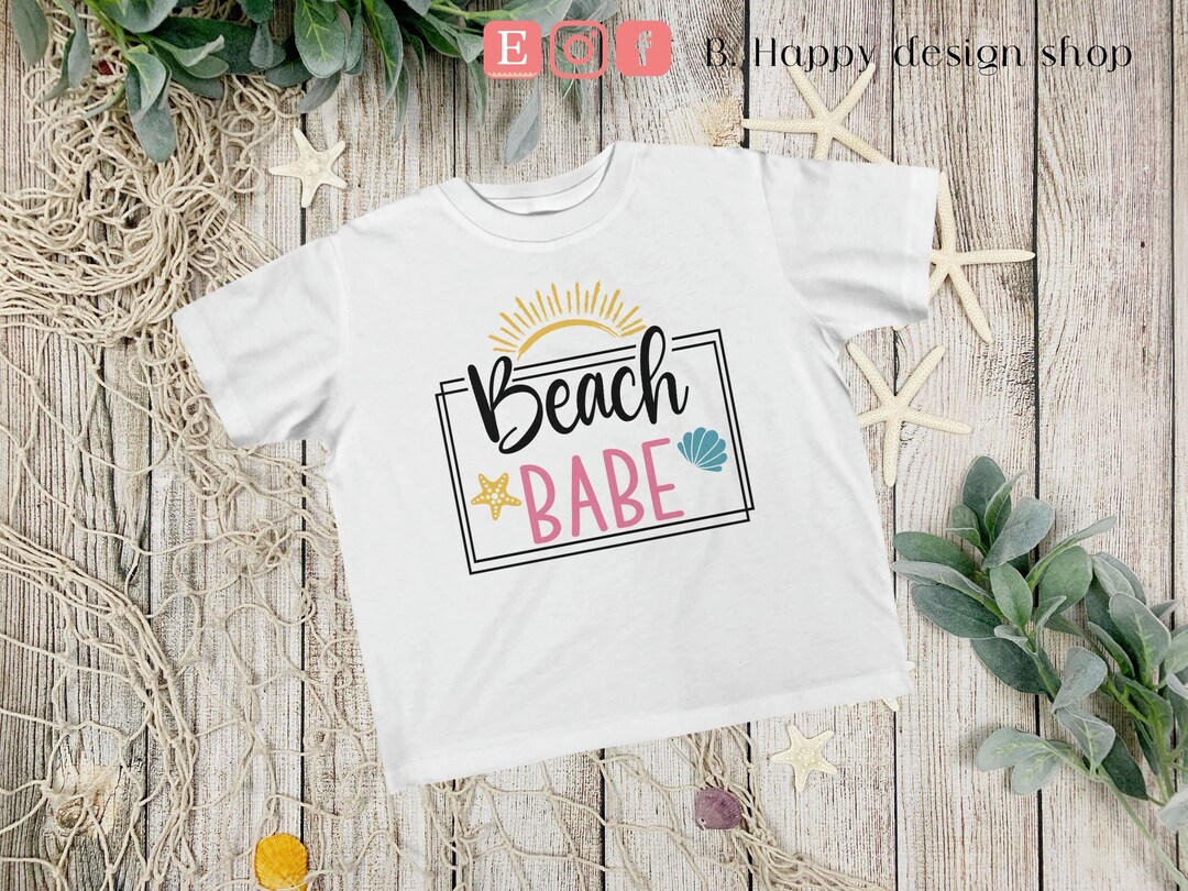 Beach Babe Shirt, Beach Toddler Shirt, Kid Beach Tshirt, Kid Beach ...