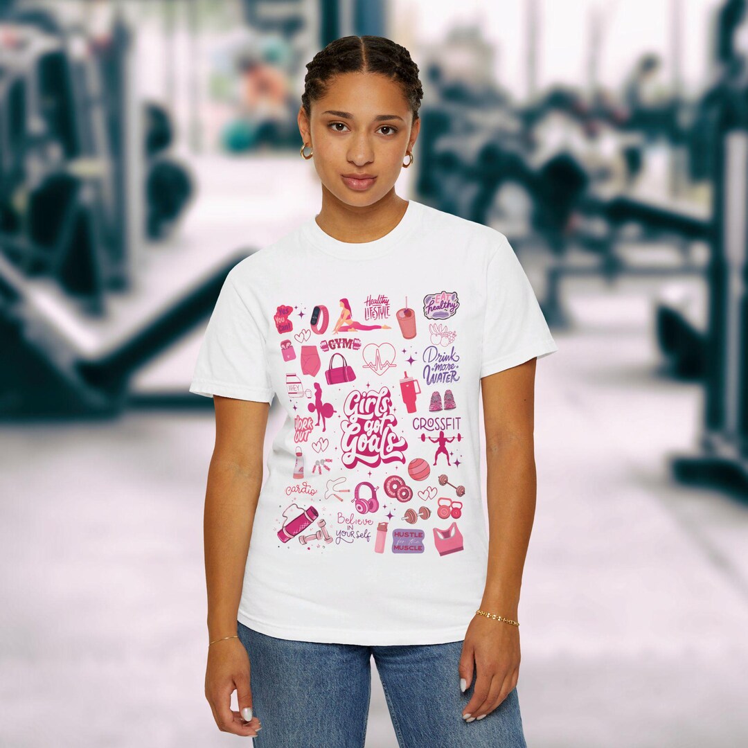 Gym Pump Cover Comfort Colors Pink Gym Shirt Trendy Oversized Workout ...