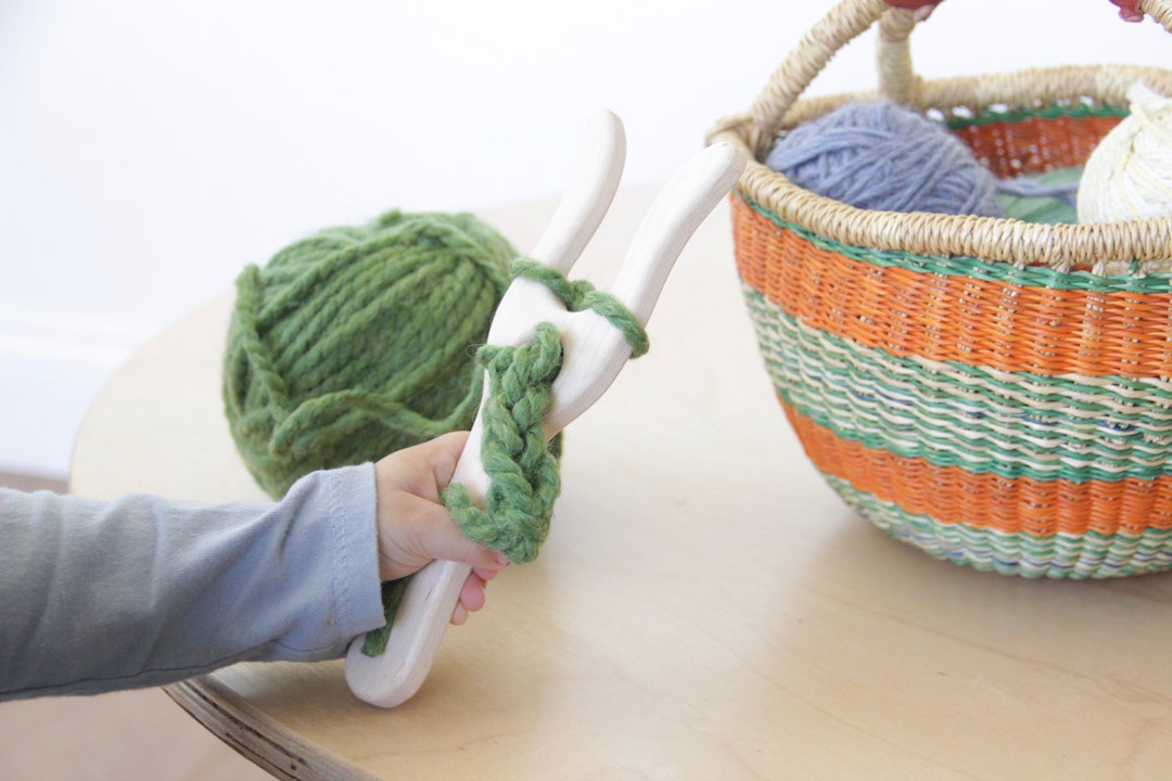 Lucet Knitting Fork | Children's Knitting Tool | Waldorf Handwork ...