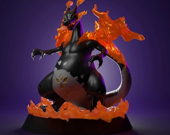 Shiny Charizard Figure - Etsy