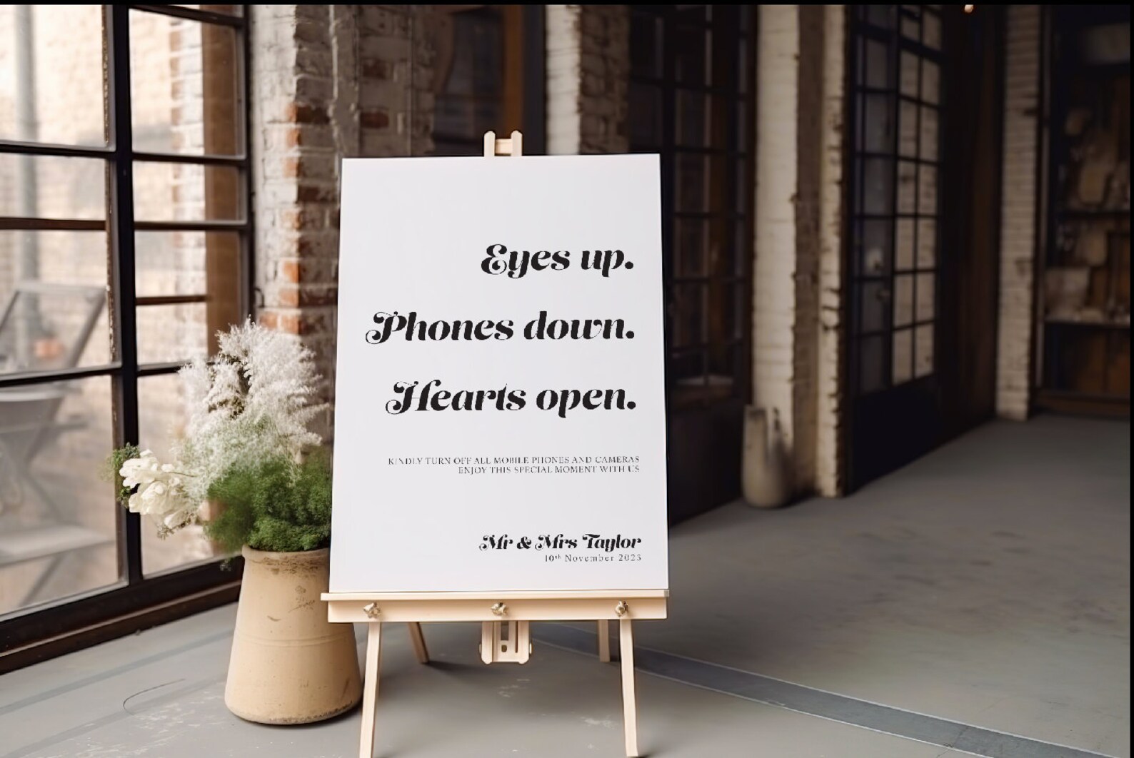 Wedding Ceremony Sign No Phones - Etsy