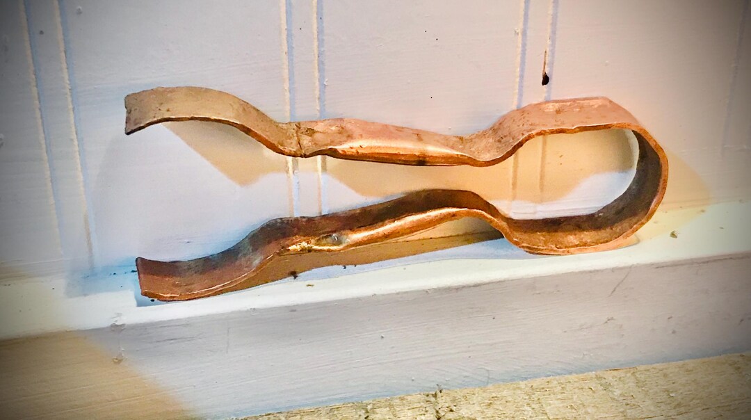 Hand Forged Copper Tongs, Blacksmith Made, Kitchen Tongs, Camping Tongs ...