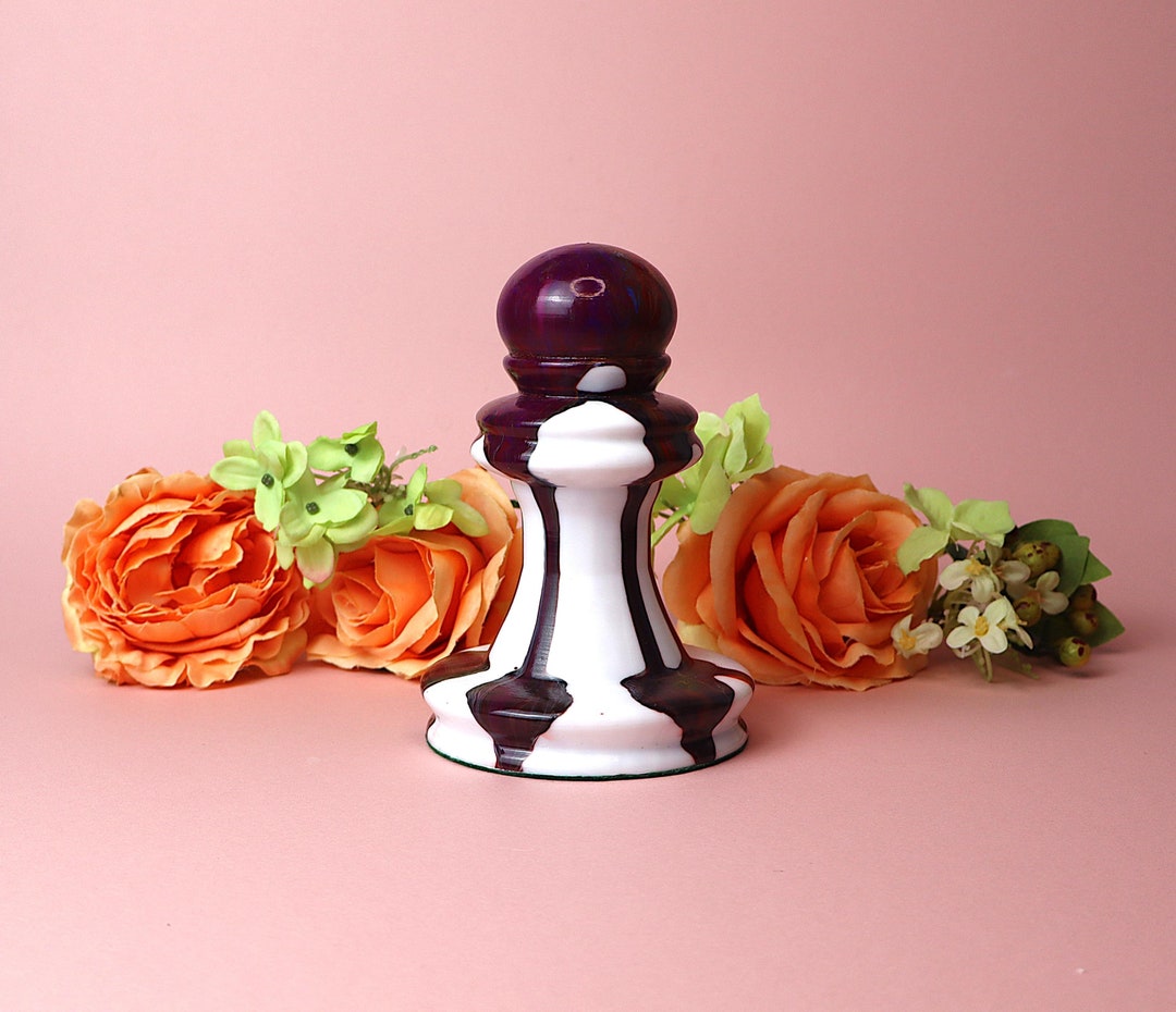 Large Pawn Chess Piece Dark Academia Décor Garden Chess Ornaments ...