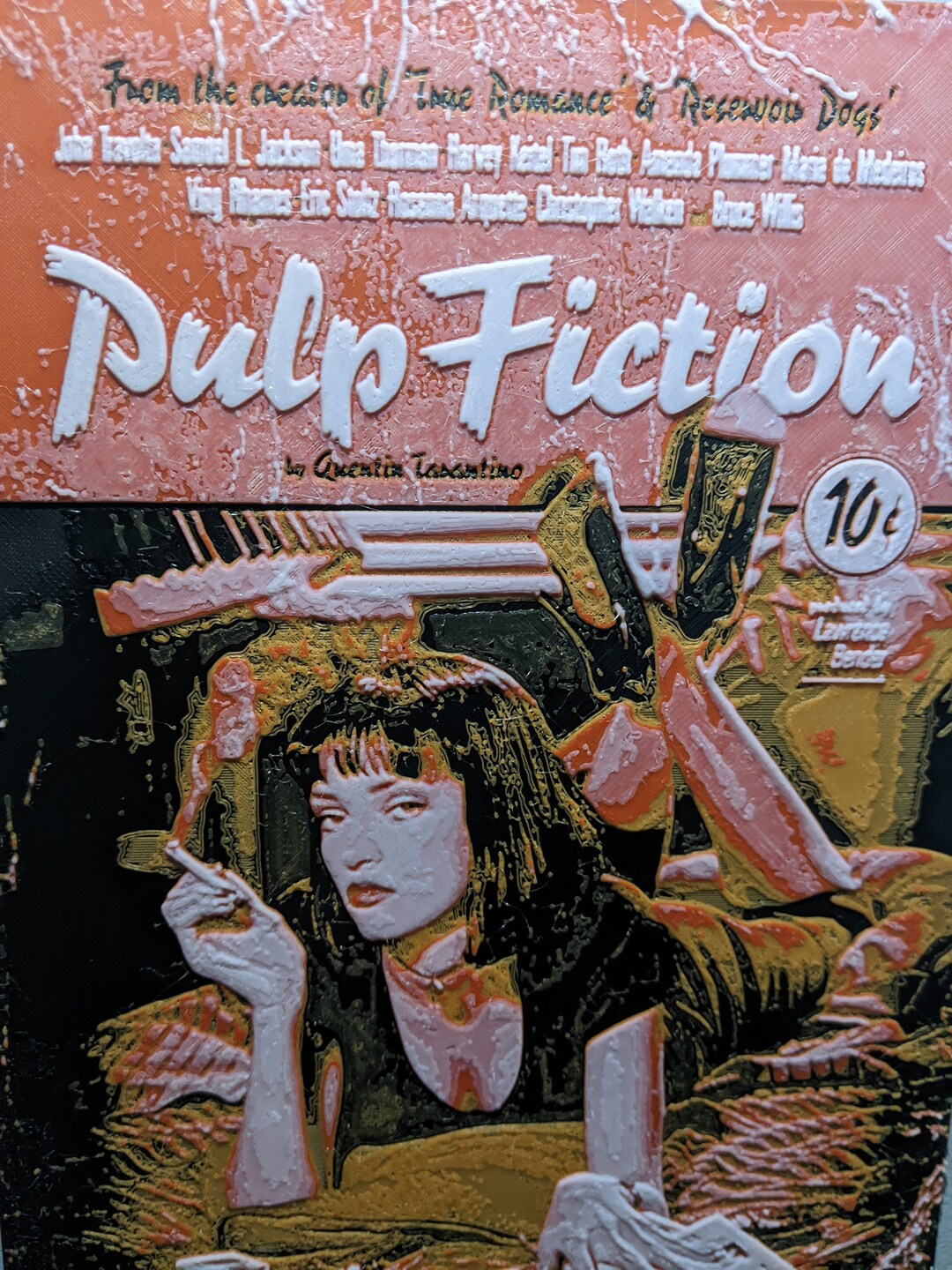 Movie Poster Pulp Fiction Flyer 3d Printed Film Memorabilia - Etsy