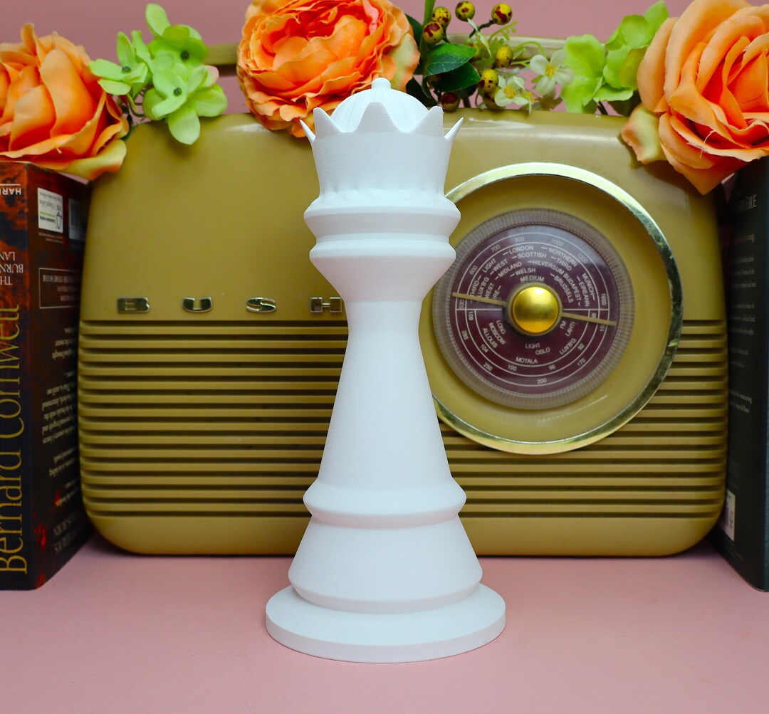 Large Chess Piece Queen | Giant Chess Piece Ornament | Chess Decor ...