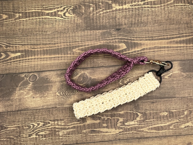 Crochet Pattern - Trinity Stitch Wristlet Keychain - Key Fob - Wristlet ...