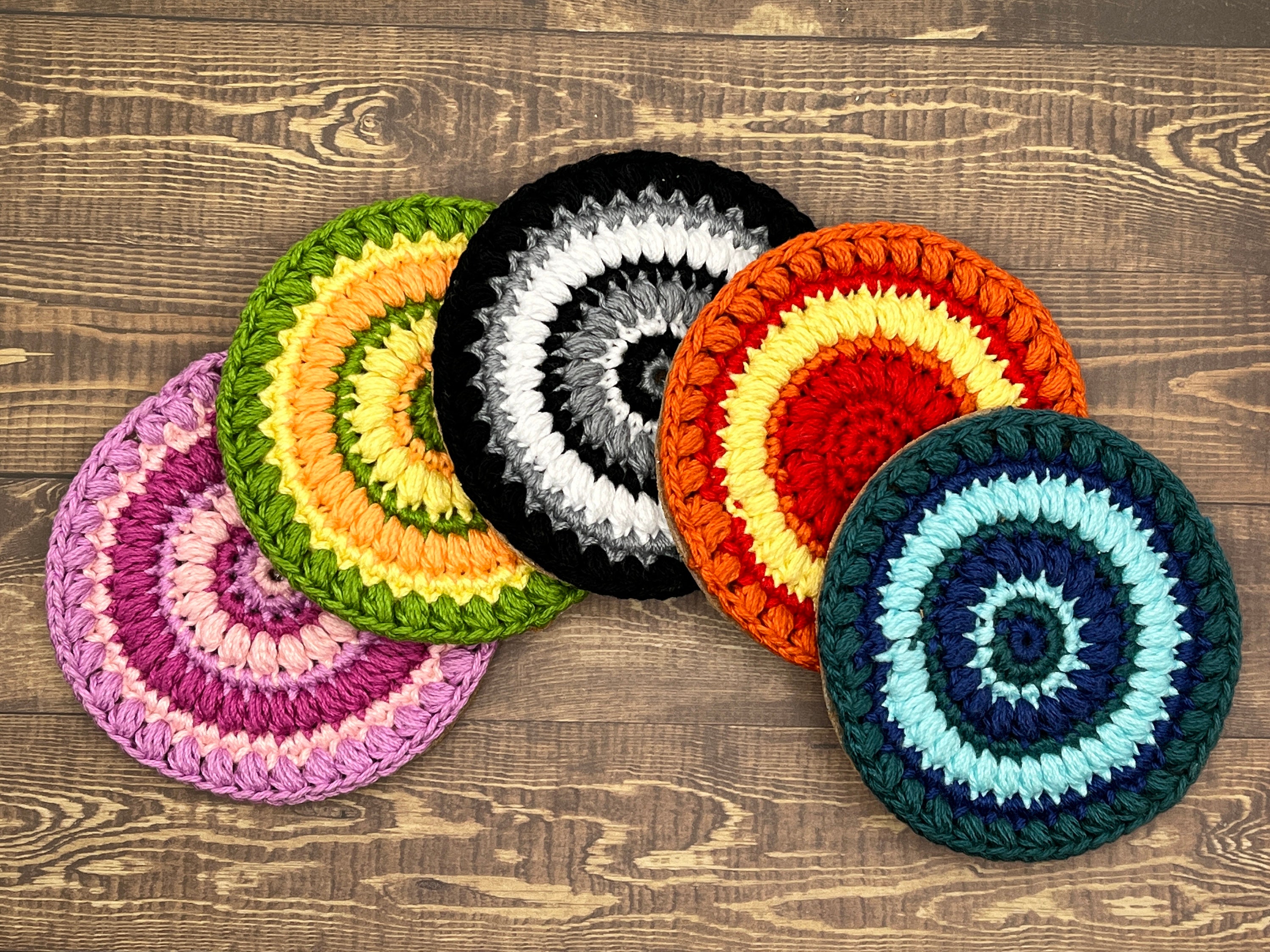 Crochet Pattern - Mandala Coasters - Crochet Coasters - Crochet Pattern ...