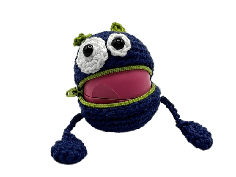 Eos Holder Keychain Easy Crochet Pattern Monster Stocking - Etsy
