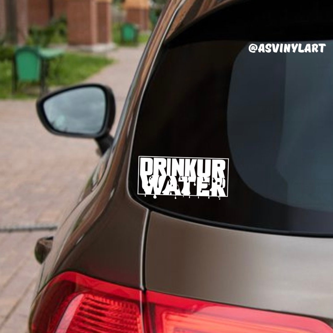 DRINKURWATER, Bass, Trap, Riddim, DJ Vinyl Car Decal, Laptop, EDM ...