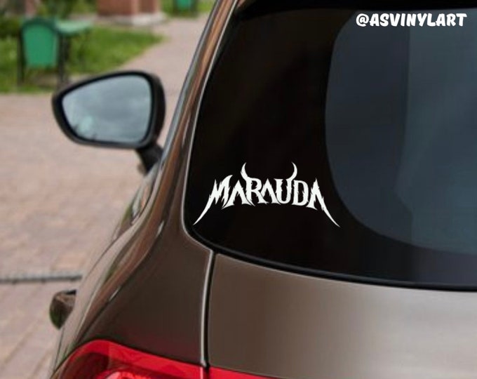 Marauda Decal / Sticker Marauda Car Decal Marauda Bumper Sticker Edm ...