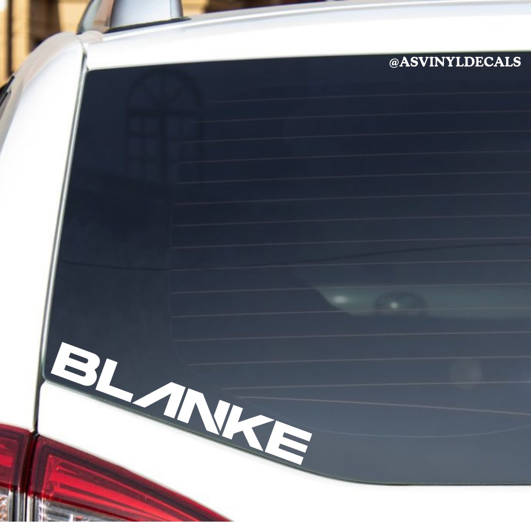 BLANKE, Dubstep, Riddim DJ Vinyl Car Decal, Laptop, EDM, Rave Sticker ...