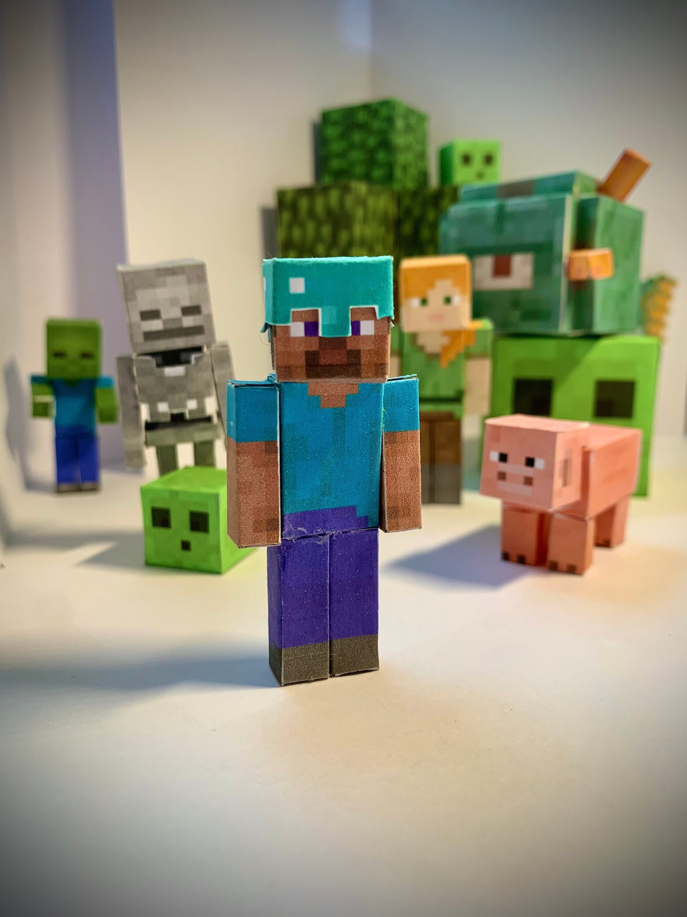Minecraft Paper Block Gift Idea Minecraft Character Paper Instant ...