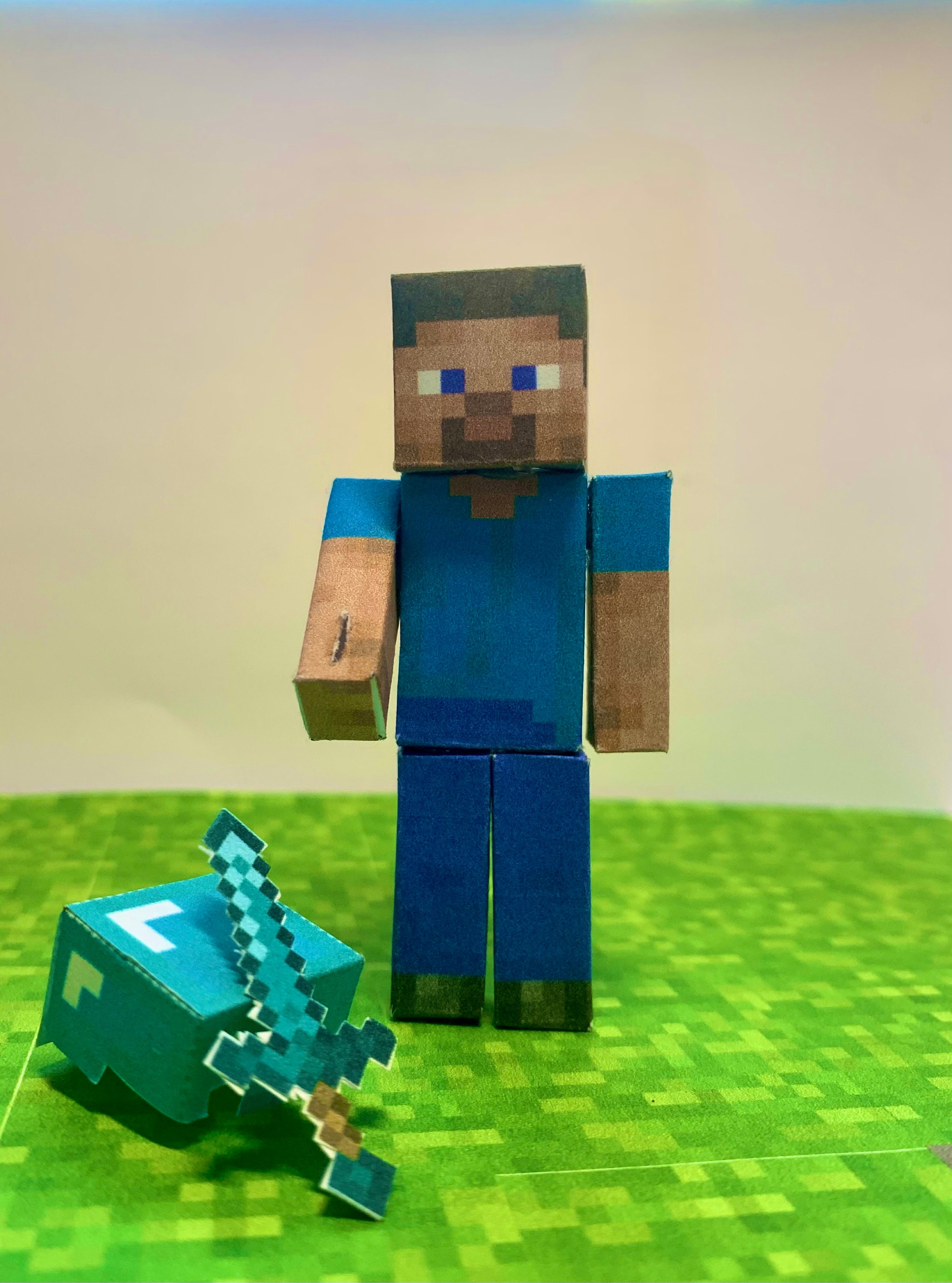 Minecraft Steve Instant Download Paper Figure Template Minecraft ...