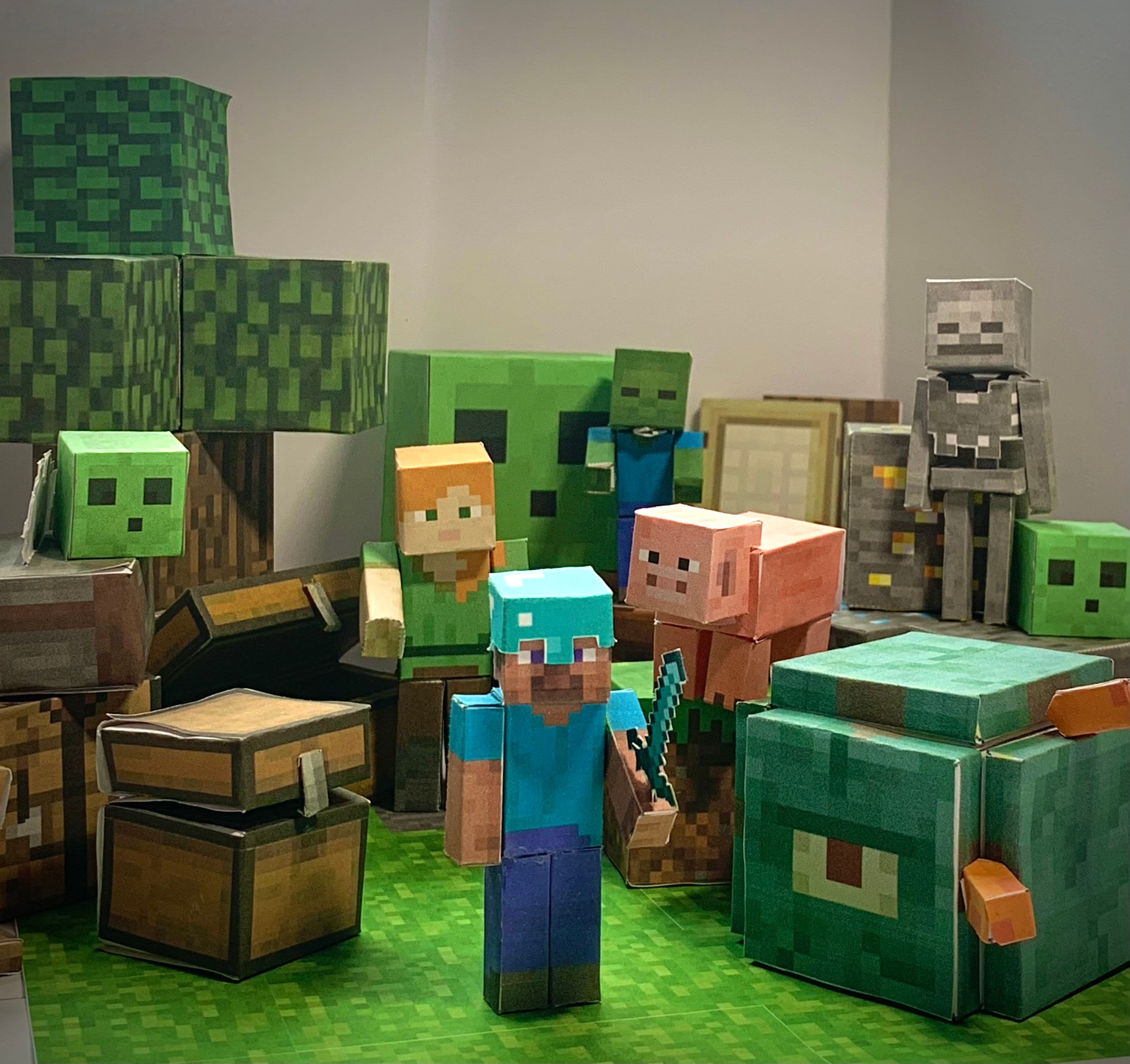 Minecraft Printable Paper Block Paper Instant Download Print to Print ...