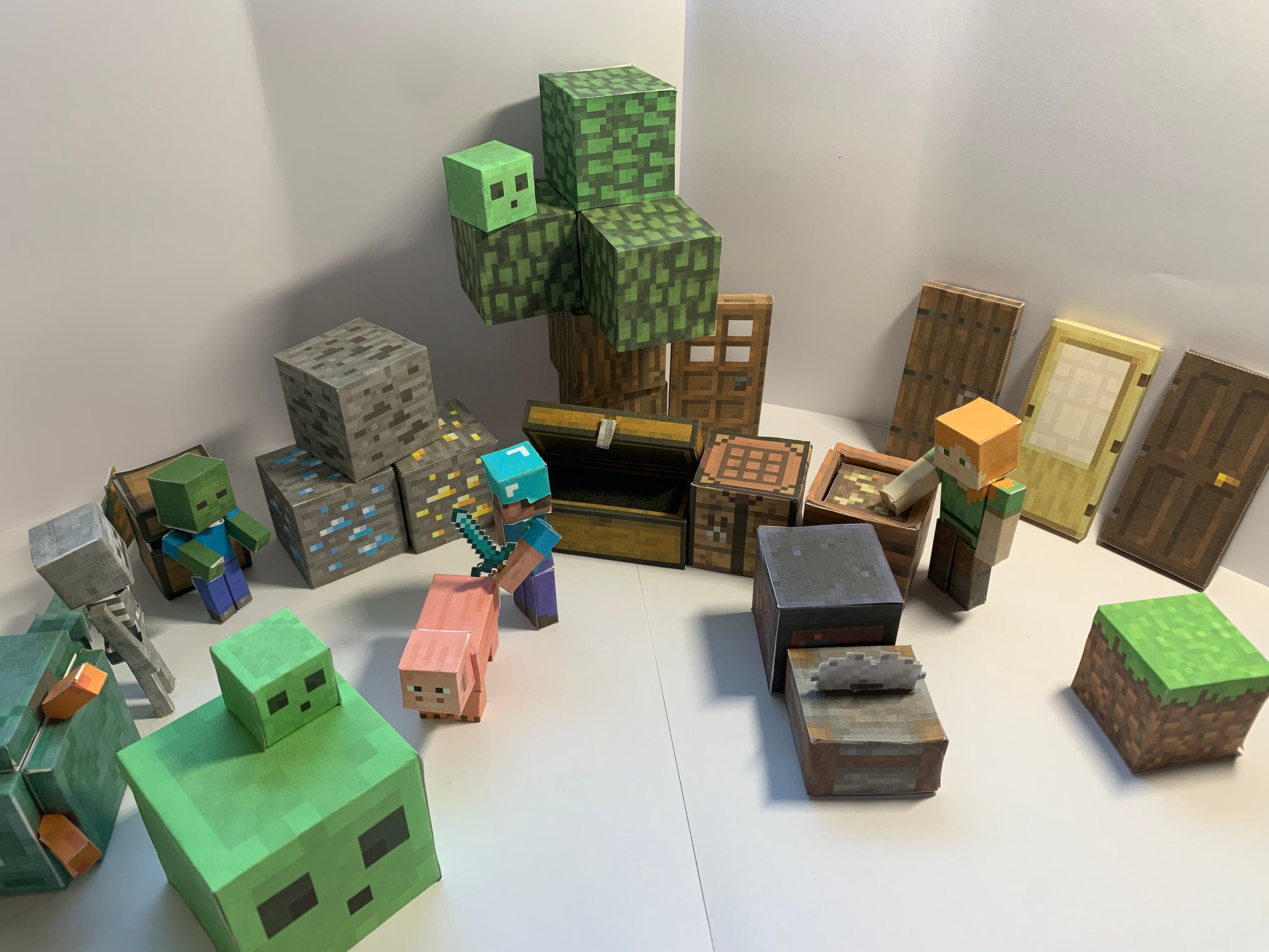 Minecraft Printable Paper Block Paper Instant Download Print to Print ...