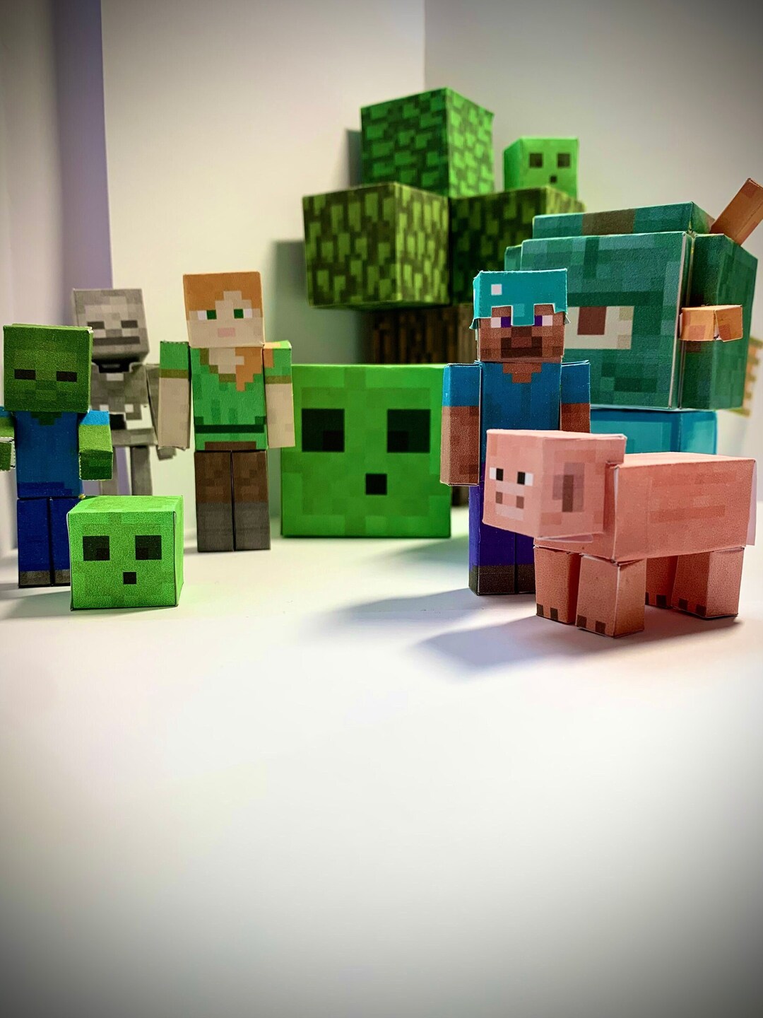 Minecraft Paper Block Gift Idea Minecraft Character Paper Instant ...