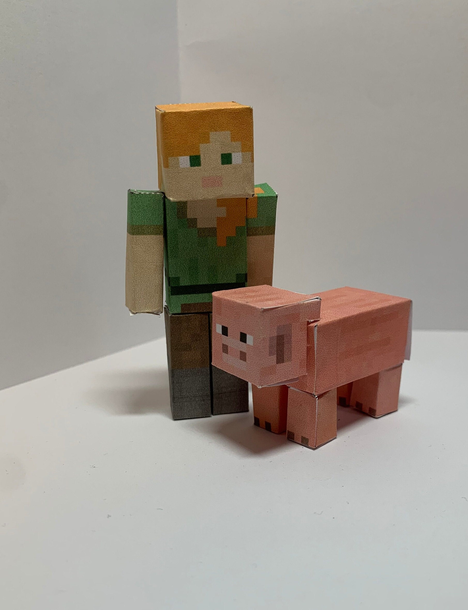 Minecraft Paper Block Gift Idea Minecraft Character Paper Instant ...