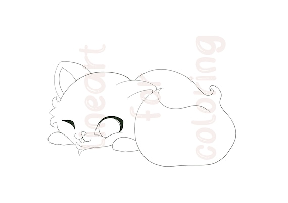 Cute Sprigatito Drawing Lineart Clipart for Coloring - Etsy