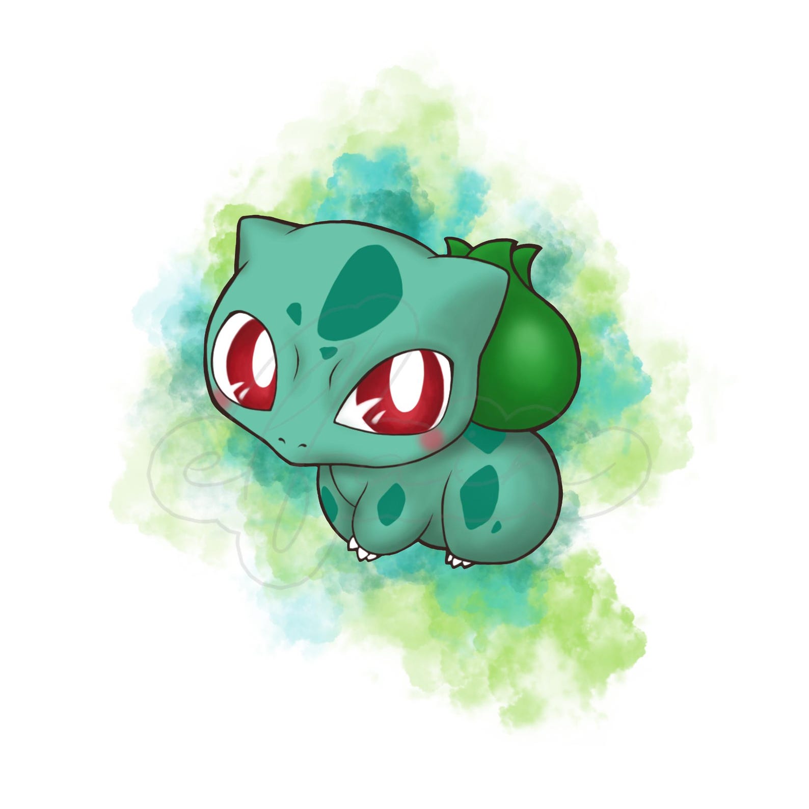 Baby Bulbasaur Clipart and Lineart - Etsy
