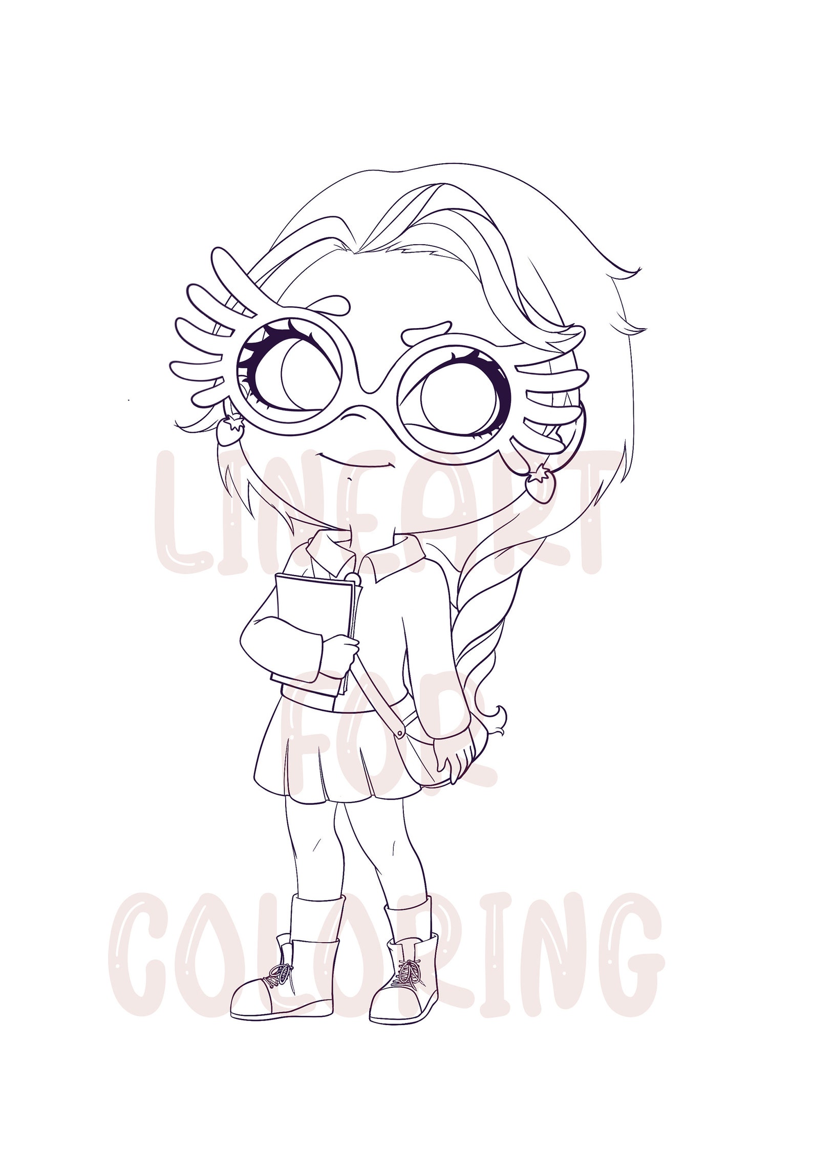 Cute Moon Drawing Lineart Clipart for Coloring - Etsy