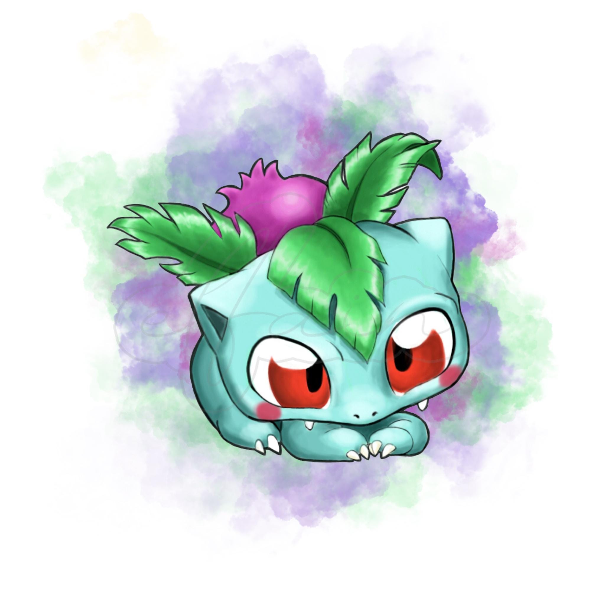 Baby Ivysaur Clipart and Lineart - Etsy