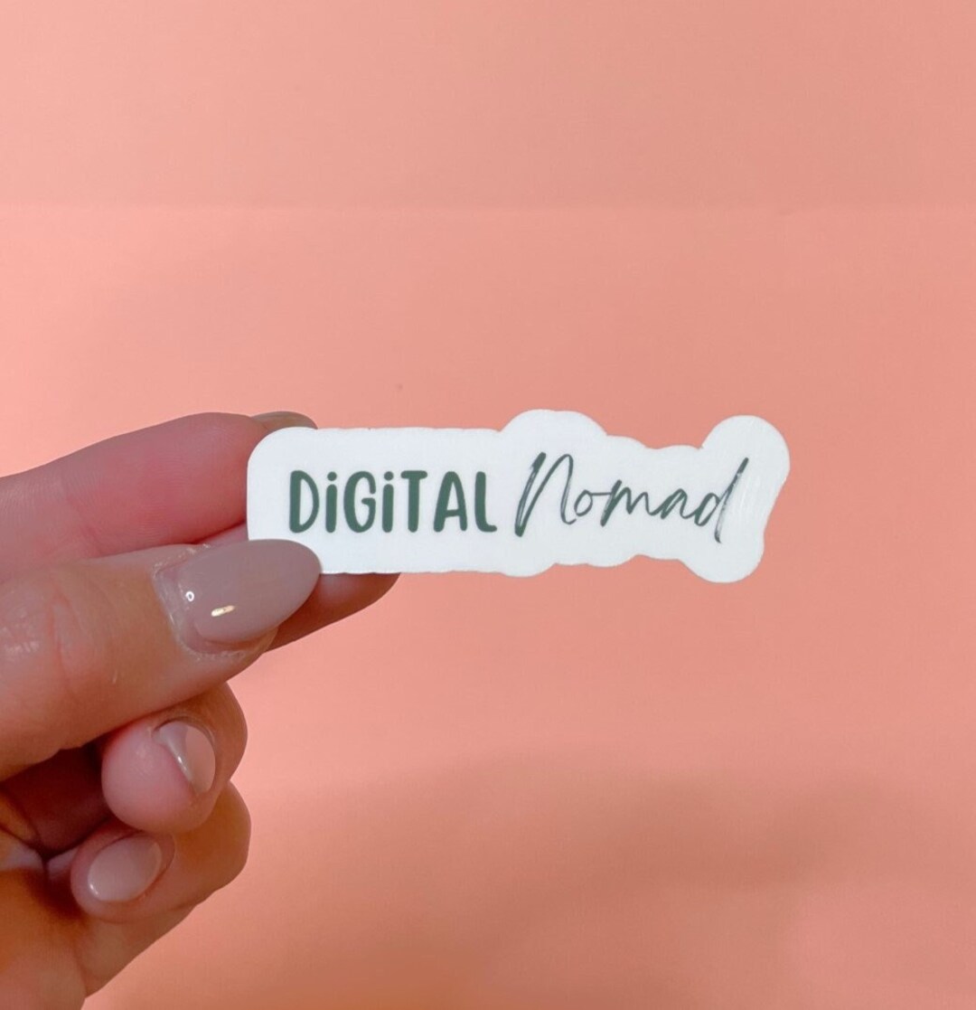 Digital Nomad Waterproof Sticker - Etsy