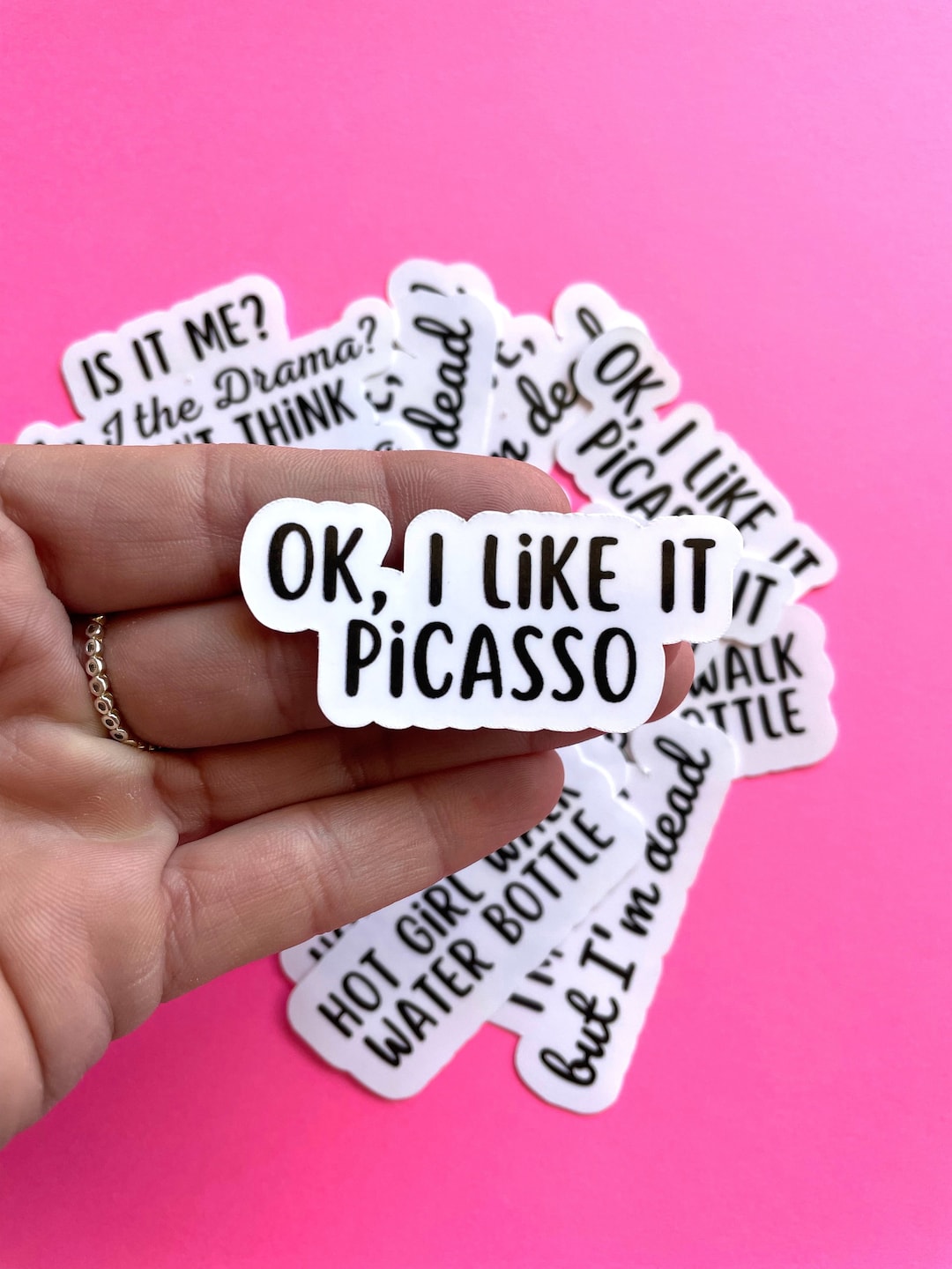 Ok, I Like It Picasso Tik Tok Sticker for Waterbottle - Etsy