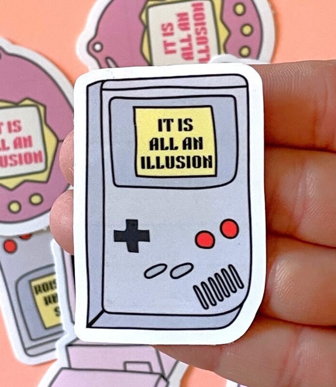 Quirky Retro Sticker: Outdated Tech Illusion - Waterproof Sticker - Etsy