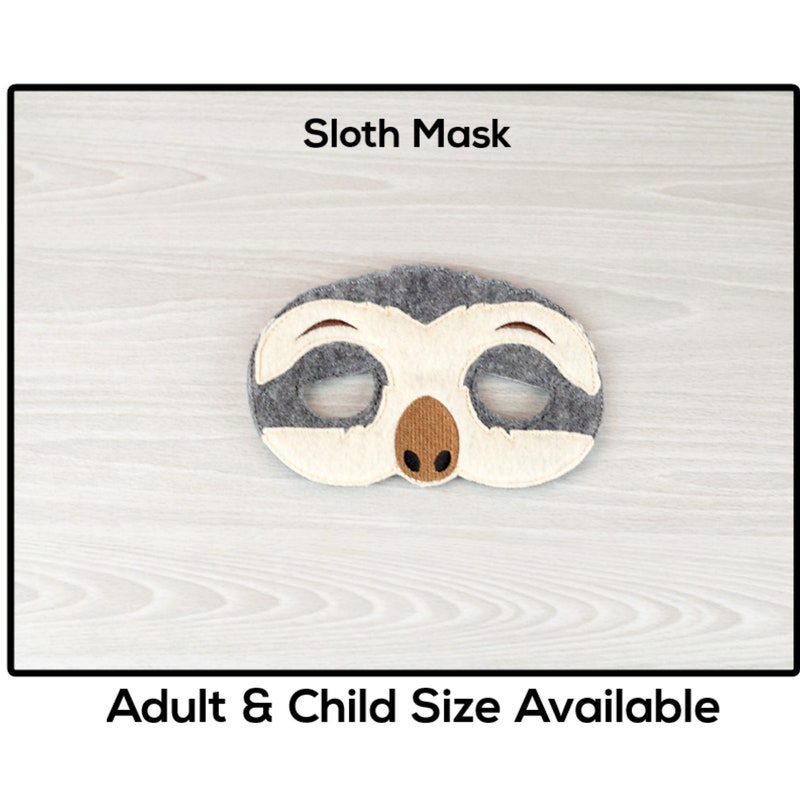 Sloth Mask - Etsy