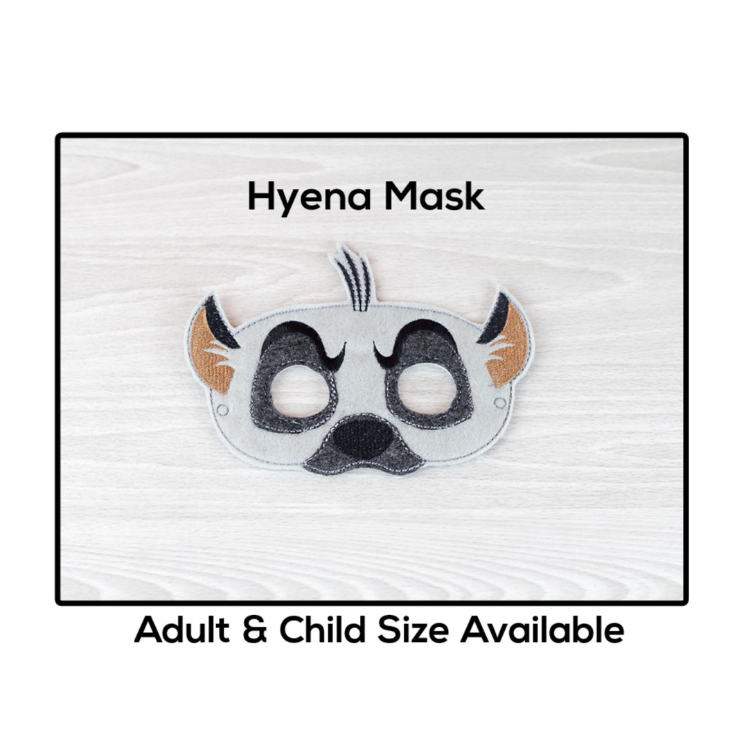 Hyena Mask-adult or Child Size Mask-felt Mask-costume-creative ...