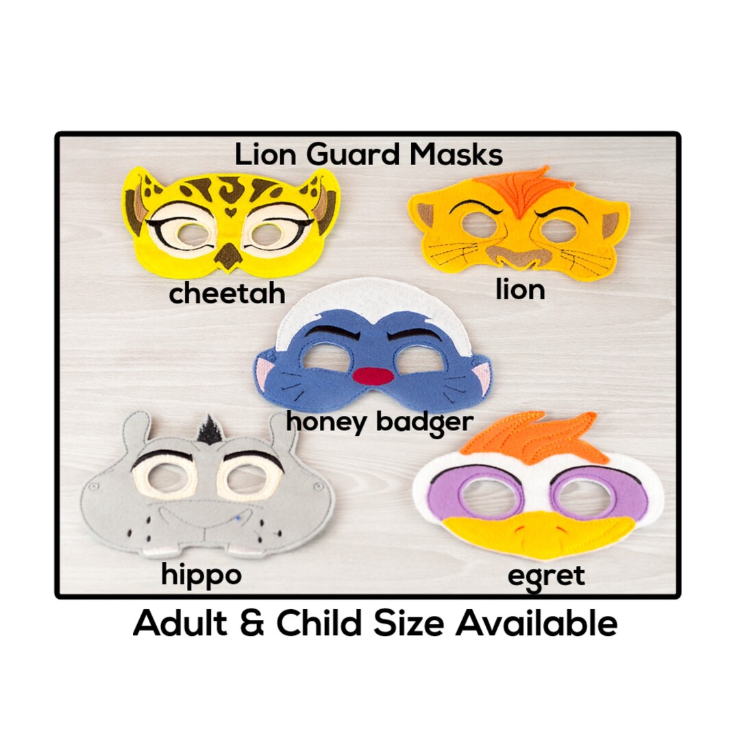Lion Protector Mask-adult or Child Size Felt Mask-costume-creative ...