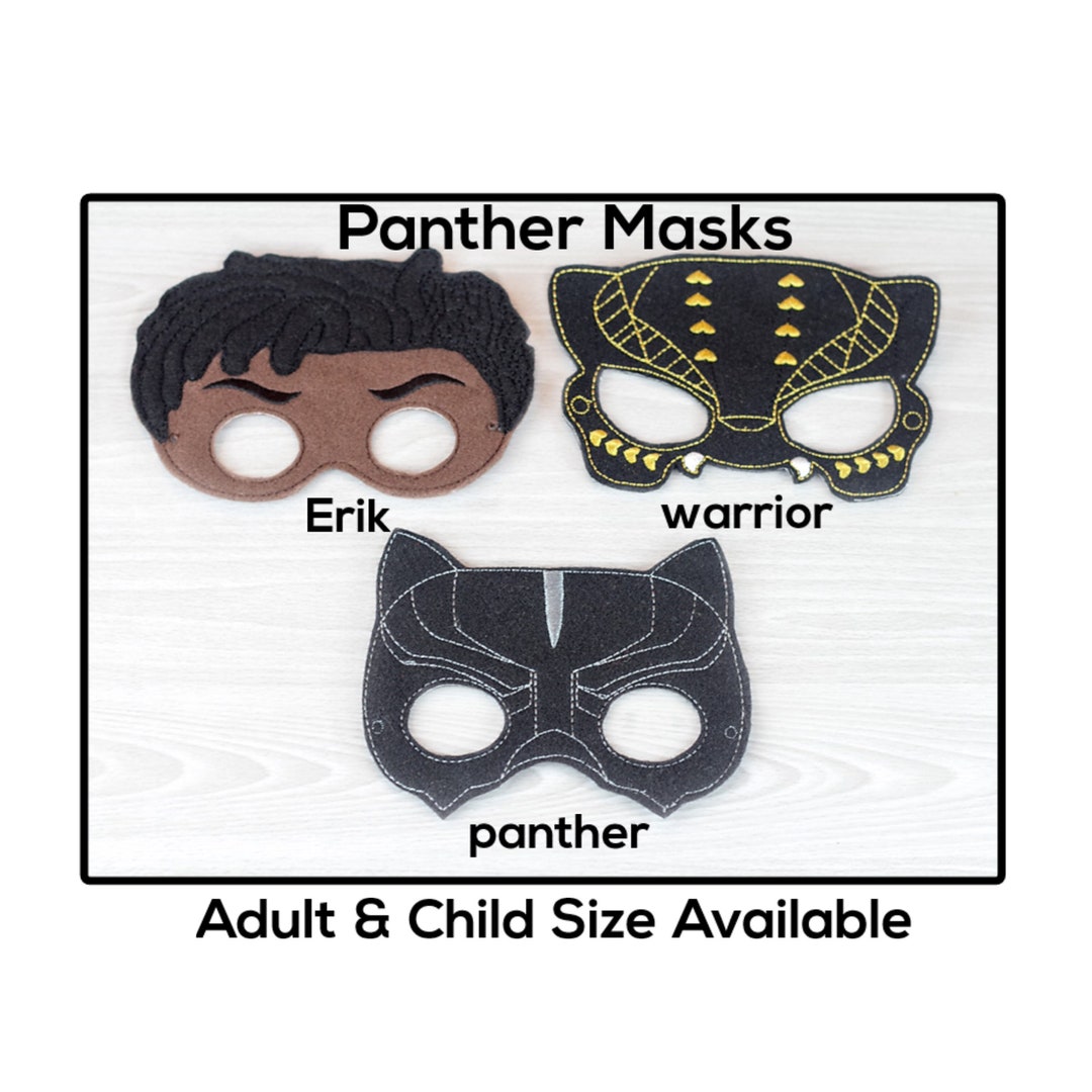 Panther Masks-adult or Child Size Felt Mask-costume-creative-imaginary ...