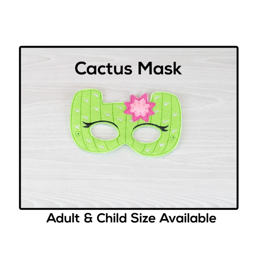 Cactus Mask-adult or Child Size Mask-felt Mask-costume-creative ...