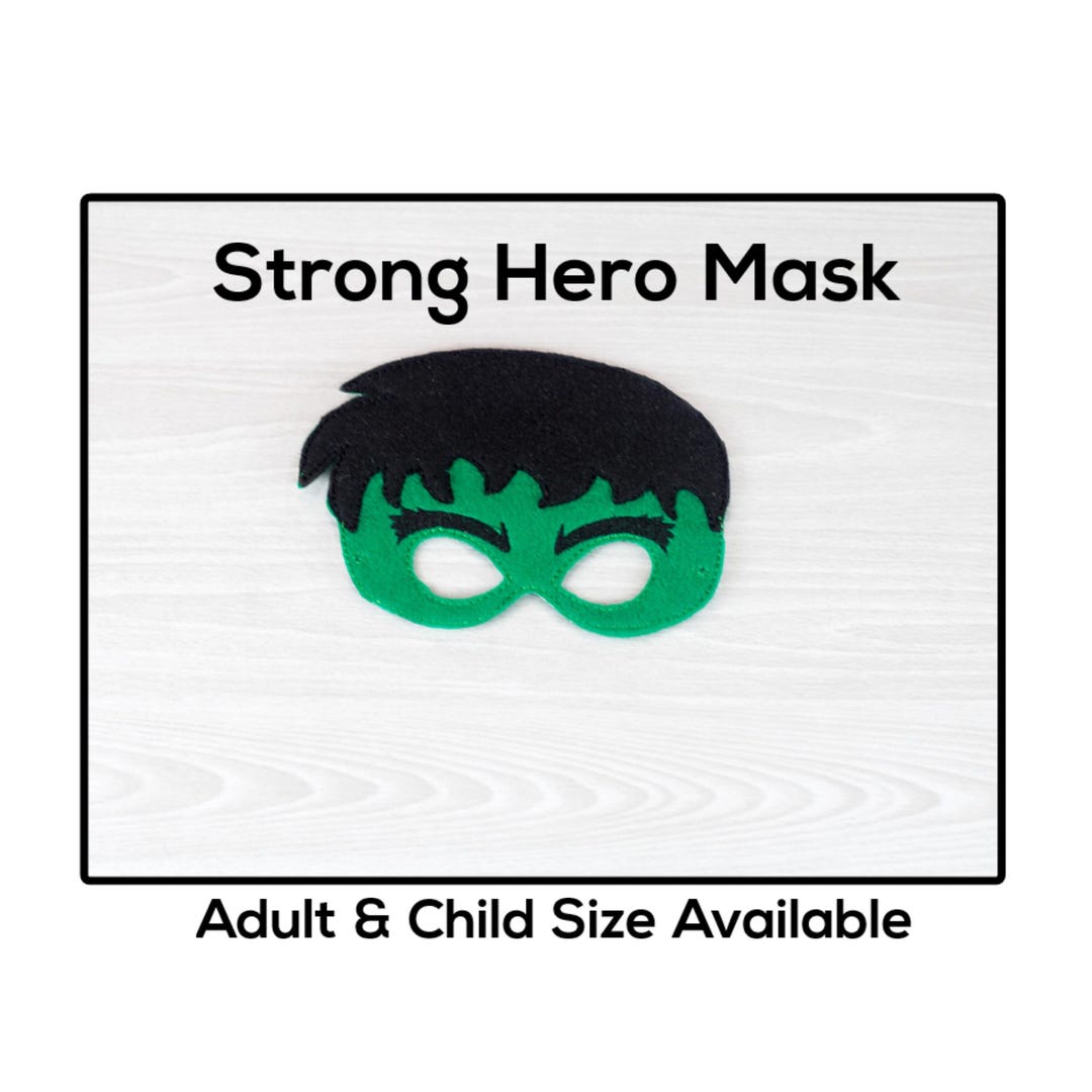 Strong Hero Mask-adult or Child Size Felt Mask-costume-creative ...